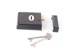 100mm X 75mm Black Rim Dead Lock.