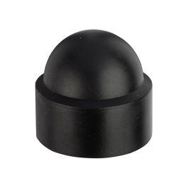 Black Plastic Cover Caps - M16. Suitable for Nuts or Bolts